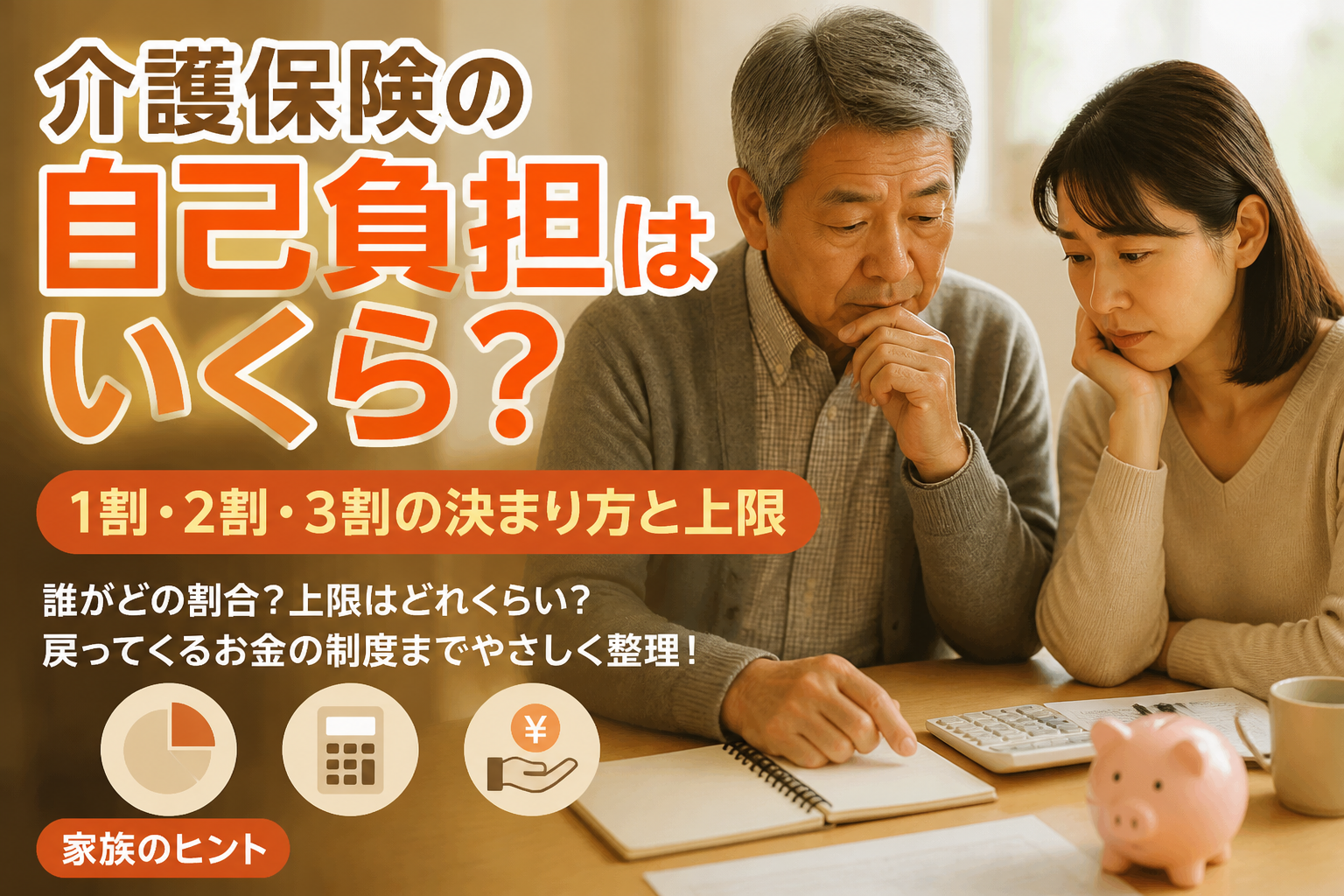 介護保険の自己負担はいくら？1割・2割・3割の決まり方と上限 | ケアのこまりごと